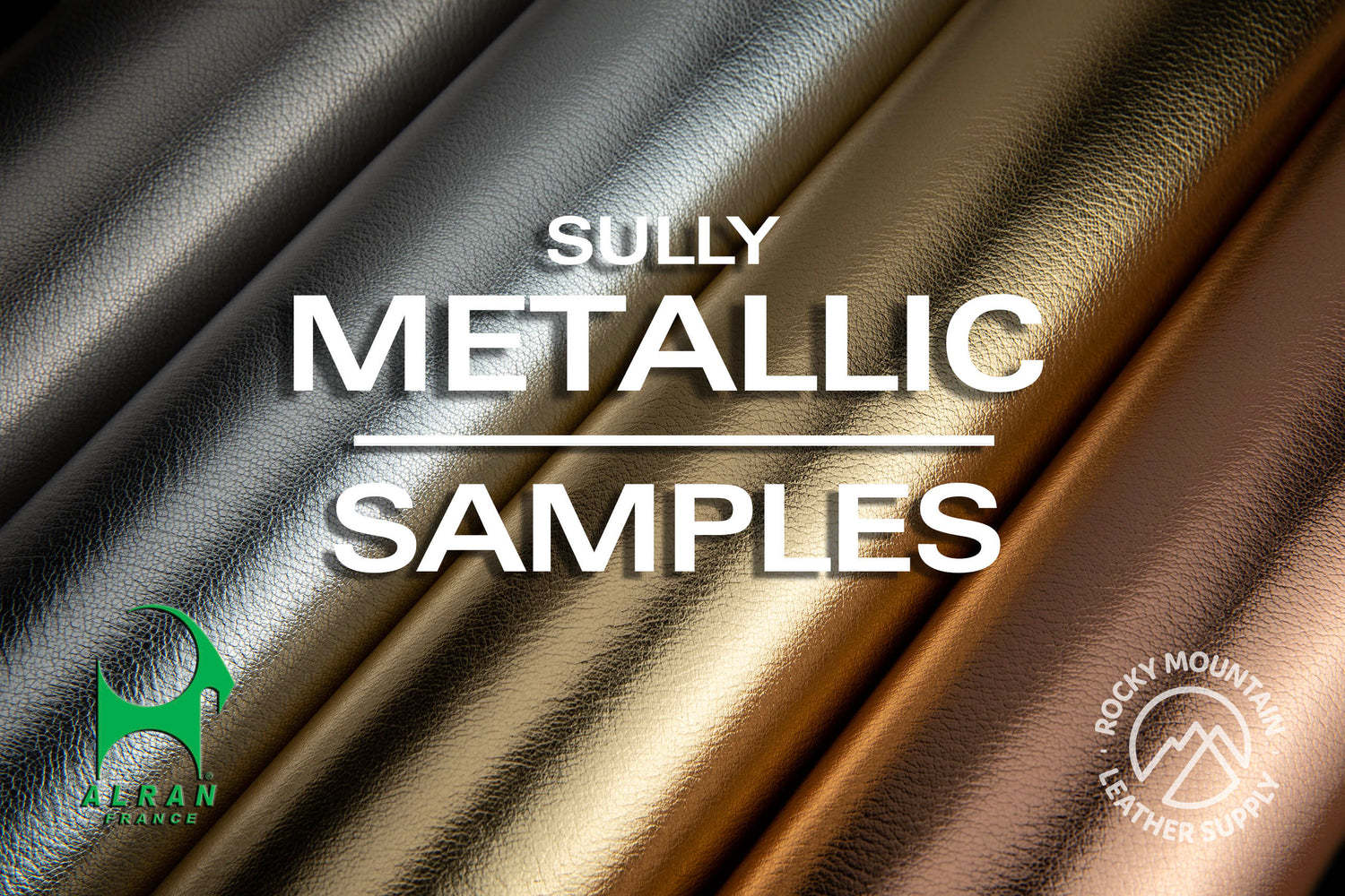 Alran 🇫🇷 - "Sully" Metallics Chevre Chagrin - Goat Leather (SAMPLES)