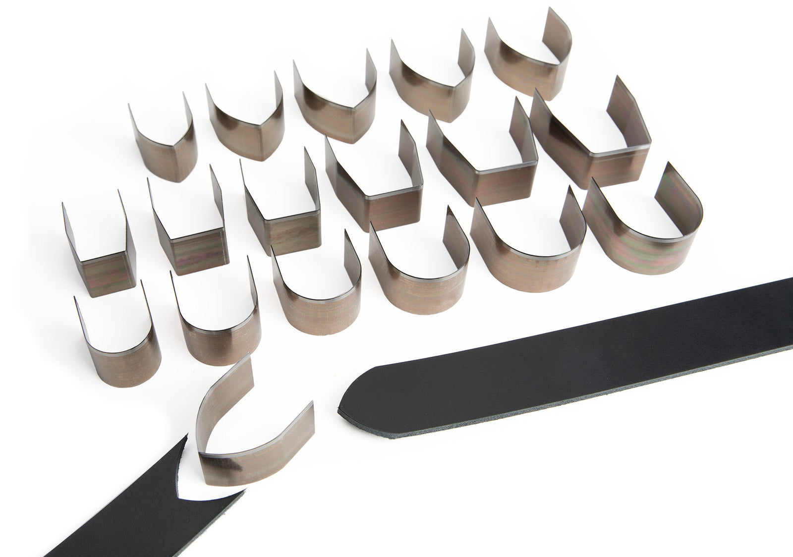 Economy Steel Dies - Belt Ends (18pc) – Rocky Mountain Leather Supply