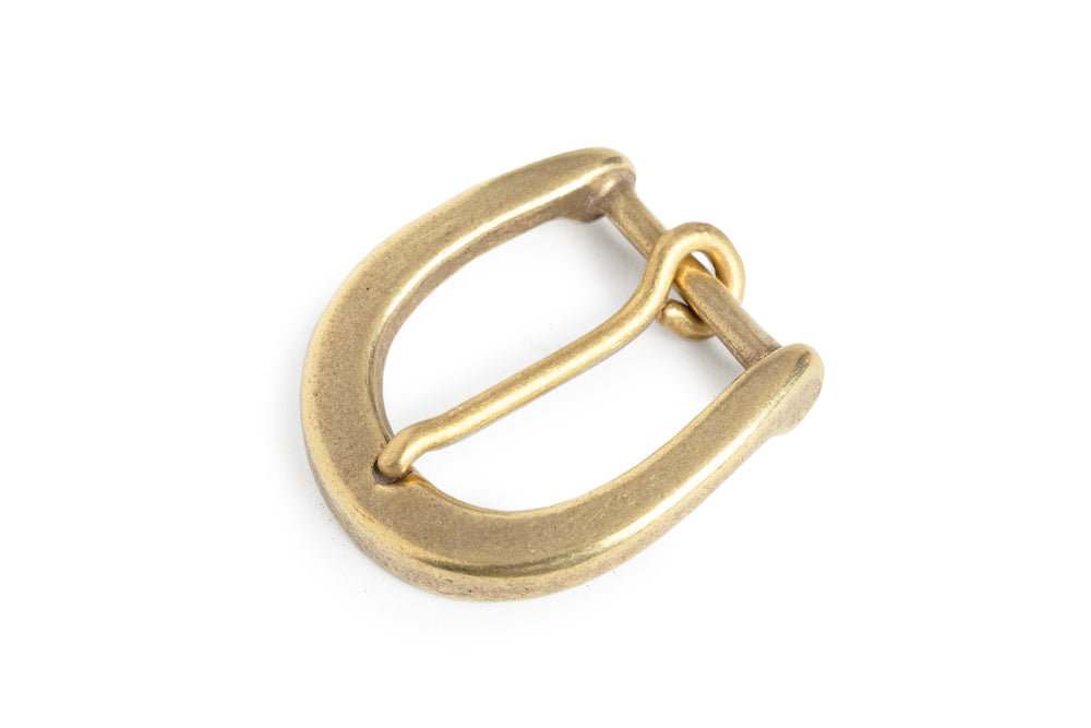 Japan Brass - "Arch" Belt Buckle (Solid Brass)