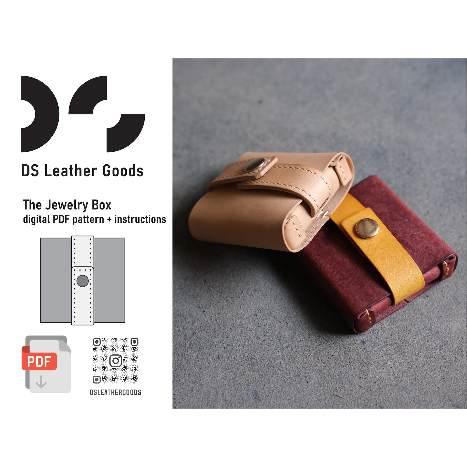 DS-050 The Jewelry Box Digital Pattern – Rocky Mountain Leather Supply