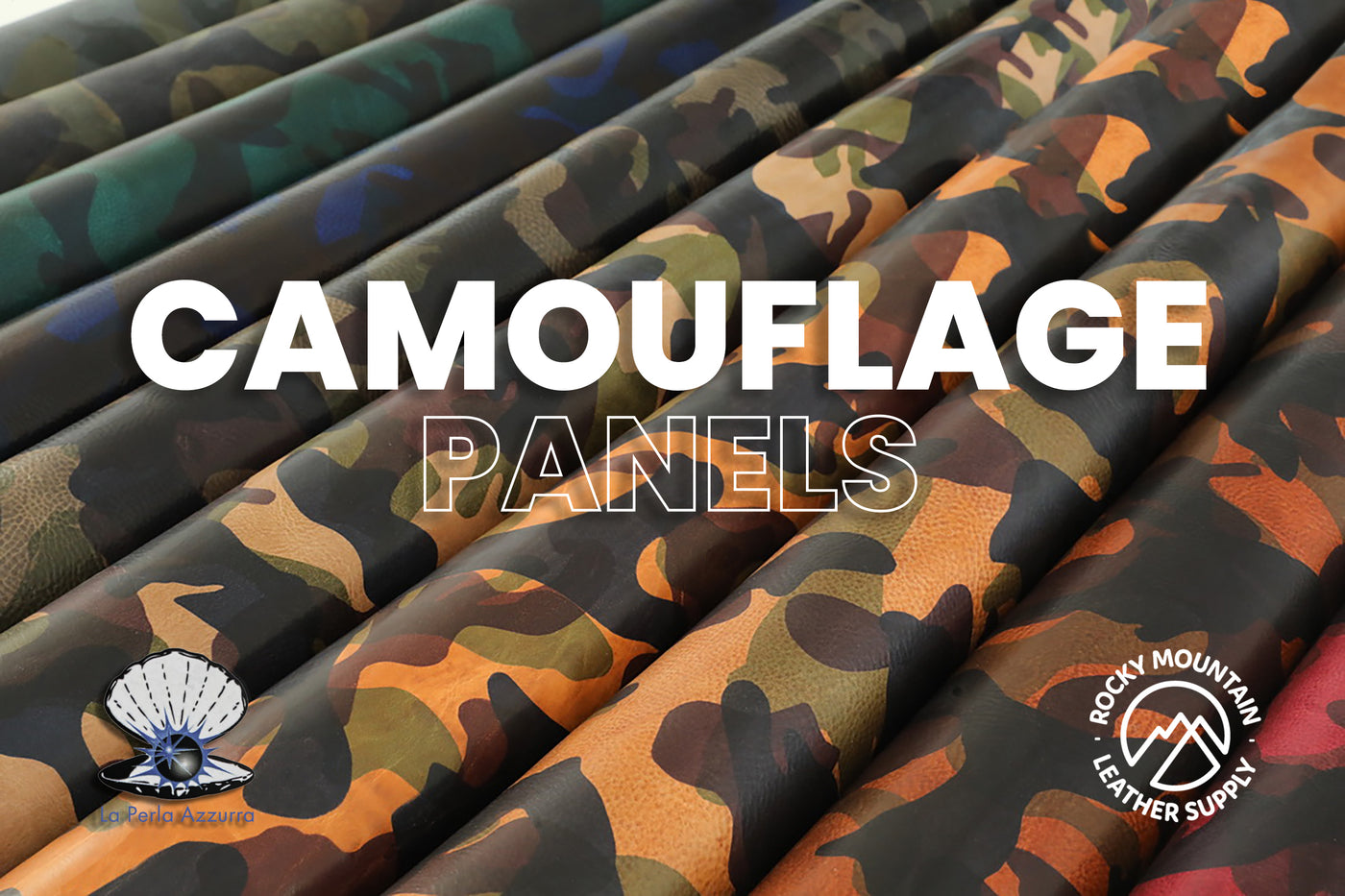 La Perla Azzurra - Camouflage (Camo) Leather (PANELS) – Rocky Mountain ...