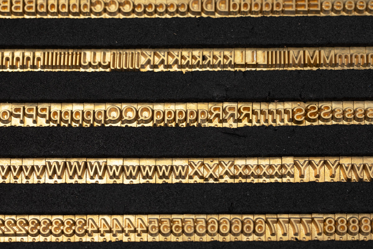 Brass Alphabet & Number Stamp Font Set (306 Pcs) – Rocky Mountain ...
