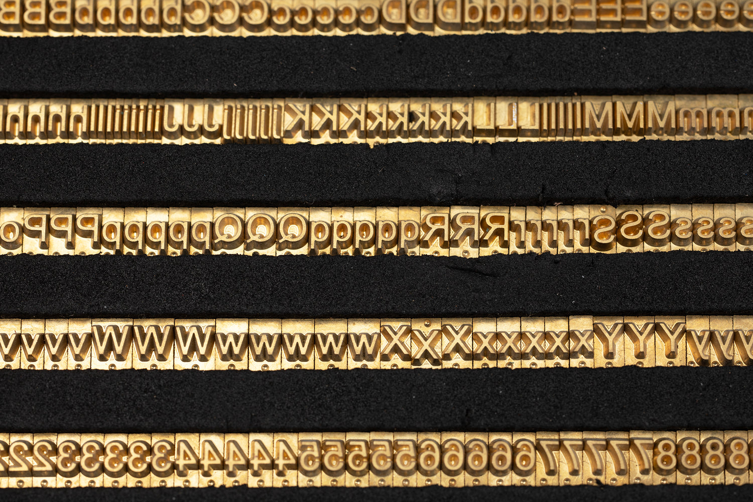 Brass Alphabet & Number Stamp Font Set (306 Pcs)