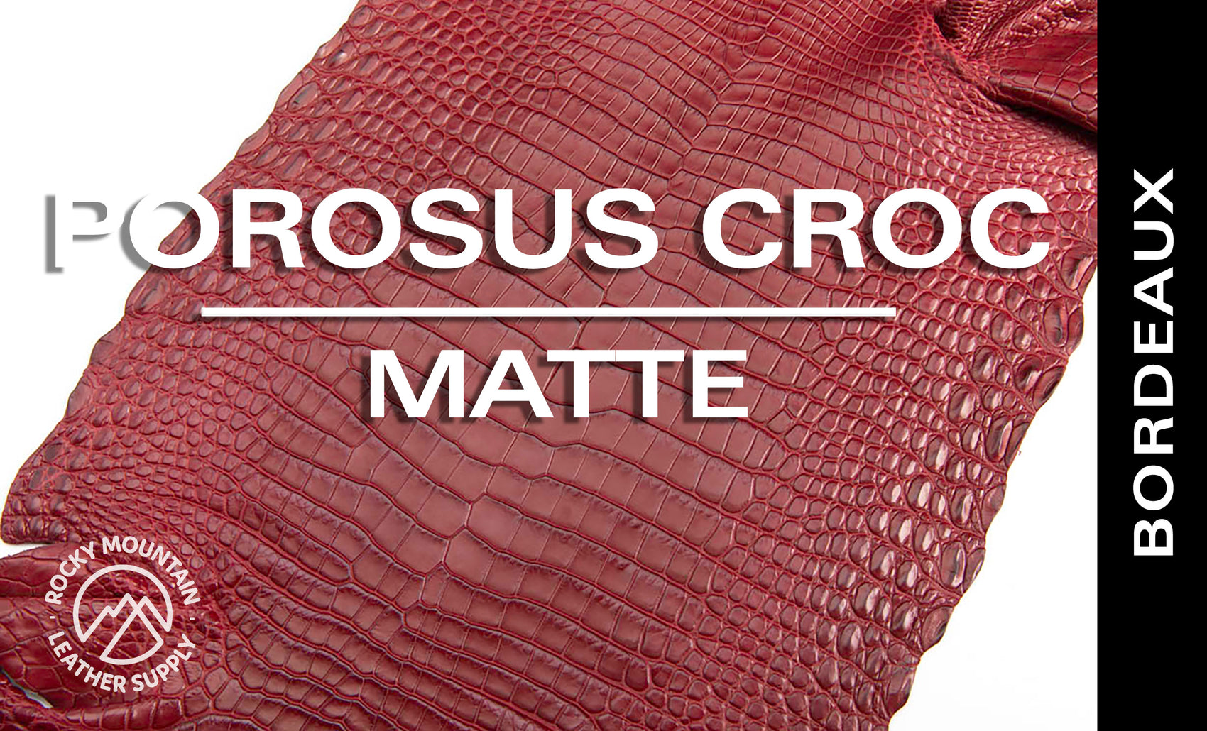 Porosus Crocodile - Matte - Farm Raised / Luxury Skins (40+cm)