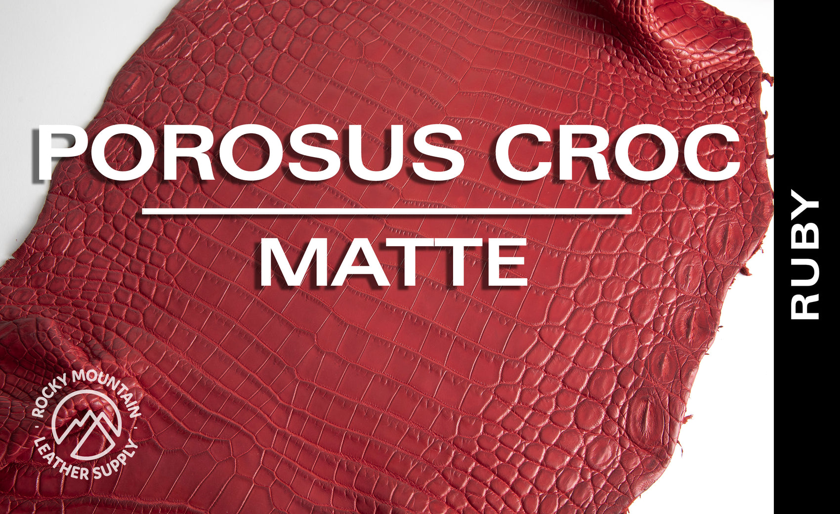 Porosus Crocodile - Matte - Farm Raised / Luxury Skins (40+cm)