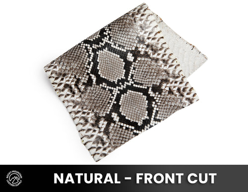 Python Snake - Matte Natural - Exotic Leather (PANELS)