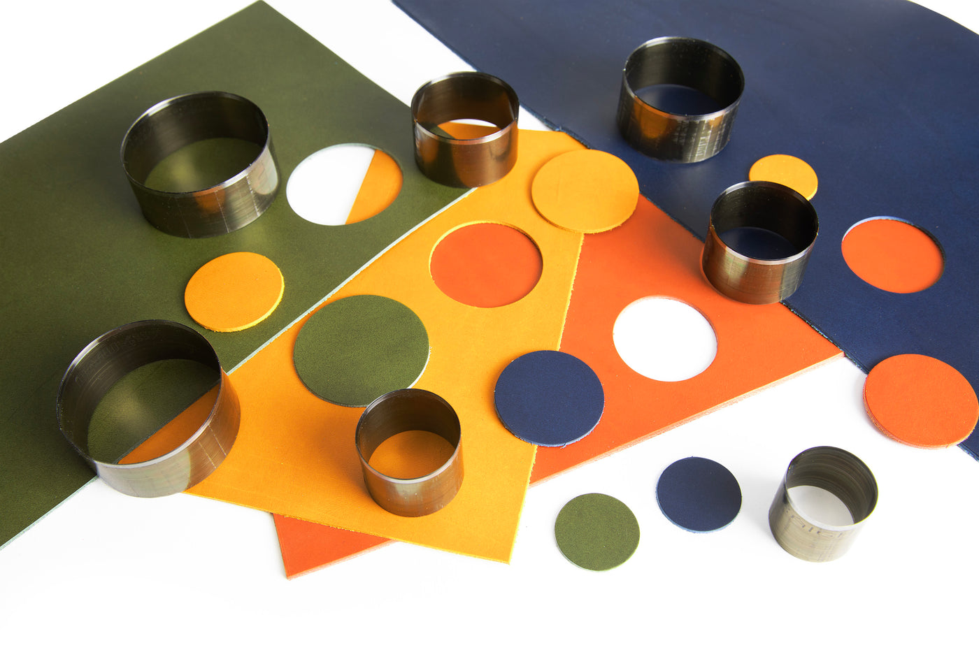 Economy Round Hole Steel Dies - (7pc Set)