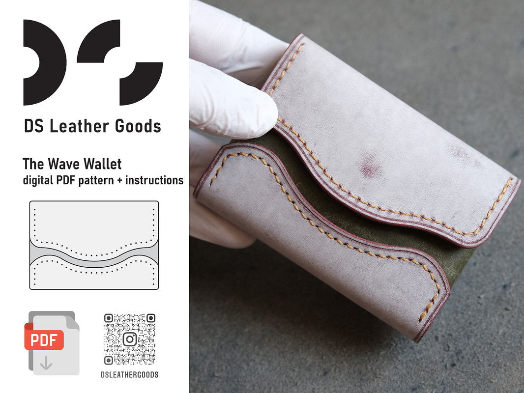 DS-064 The Wave Wallet Digital Pattern – Rocky Mountain Leather Supply