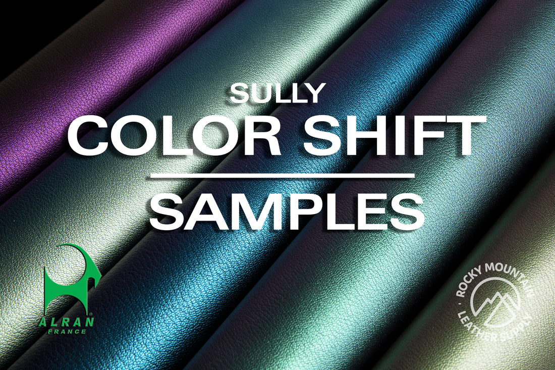 Alran 🇫🇷 - Sully "Color Shift" Chevre Chagrin - Goat Leather (SAMPLES)