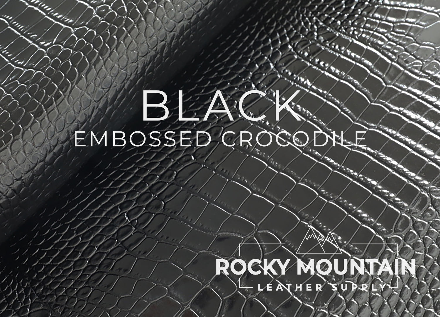 Embossed Crocodile - Luxury Veg Tanned Leather (PANELS)