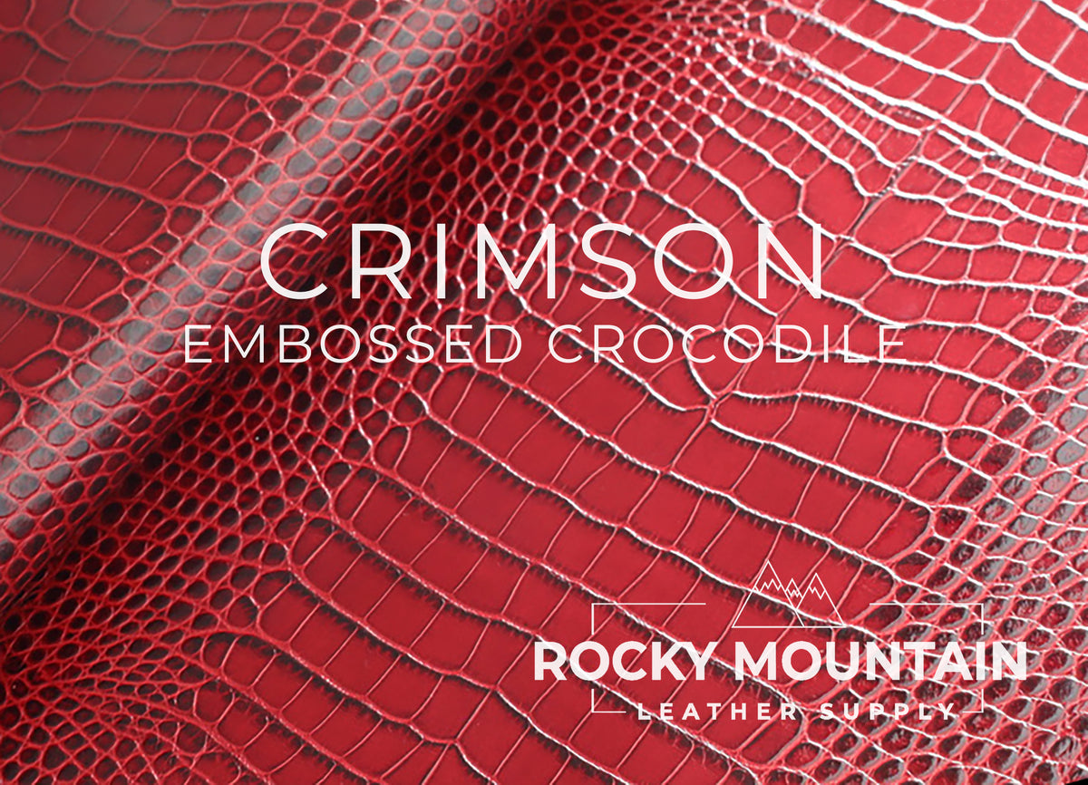 Embossed Crocodile - Luxury Veg Tanned Leather (PANELS) – Rocky ...