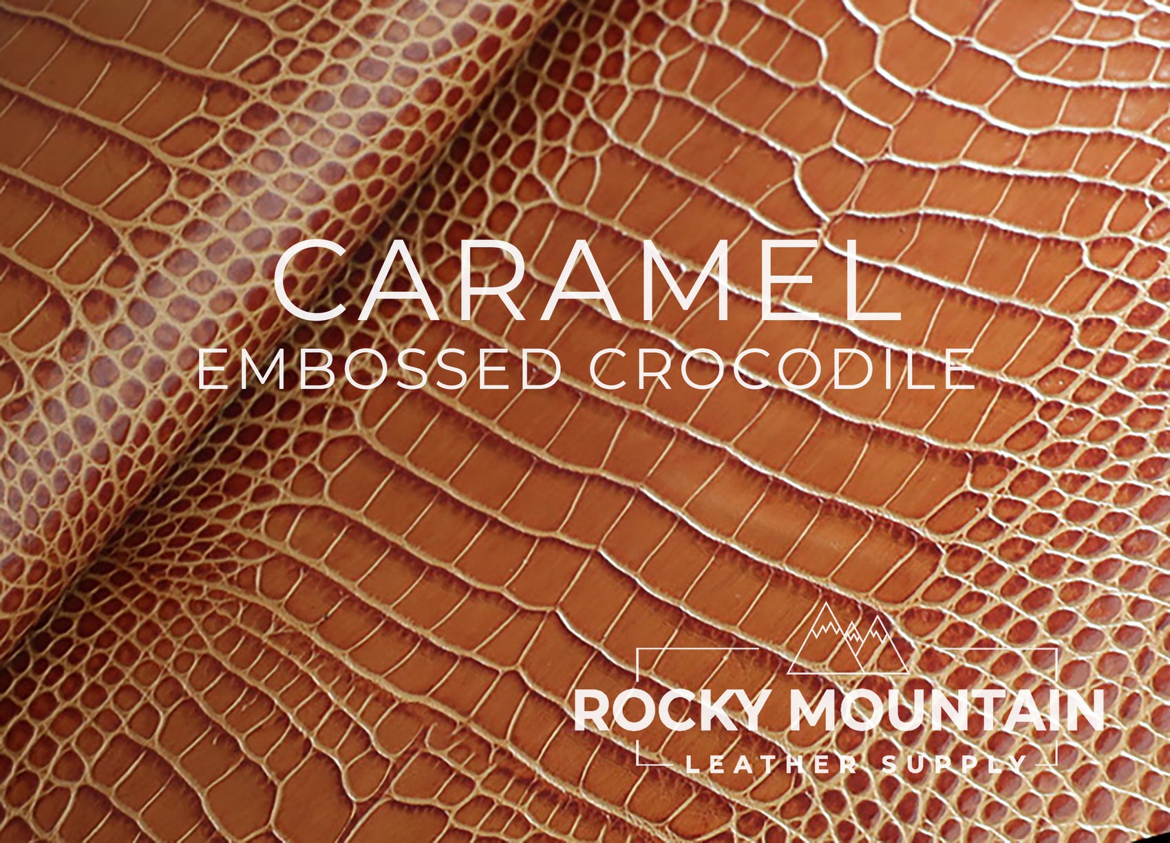 Embossed Crocodile 🇮🇹 - Luxury Veg Tanned Leather (PANELS)