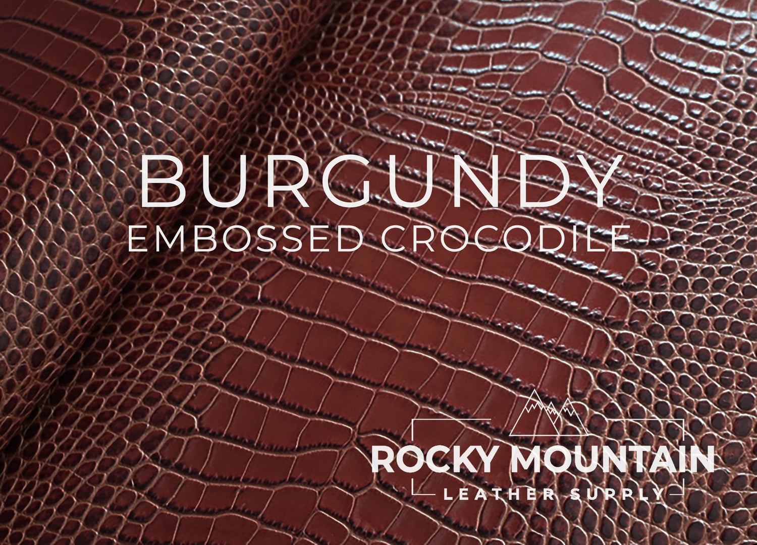 Embossed Crocodile 🇮🇹 - Luxury Veg Tanned Leather (HIDES)