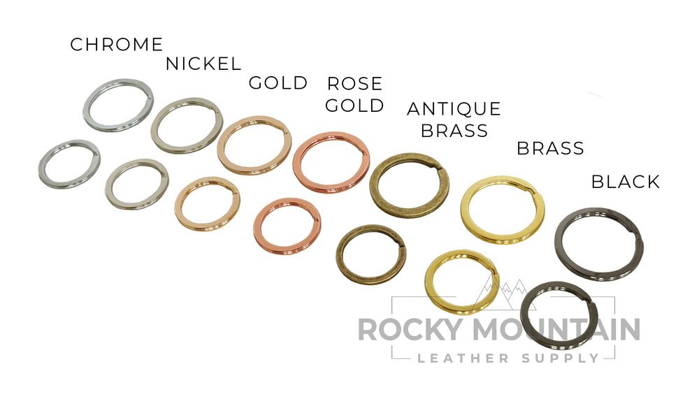 Split Key Rings - 8 Colors