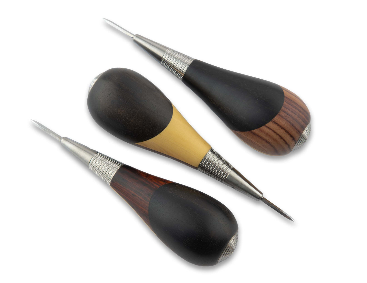 Titanium & Exotic Wood Awl (Square Nose Awl Blade) - Razor Sharp!