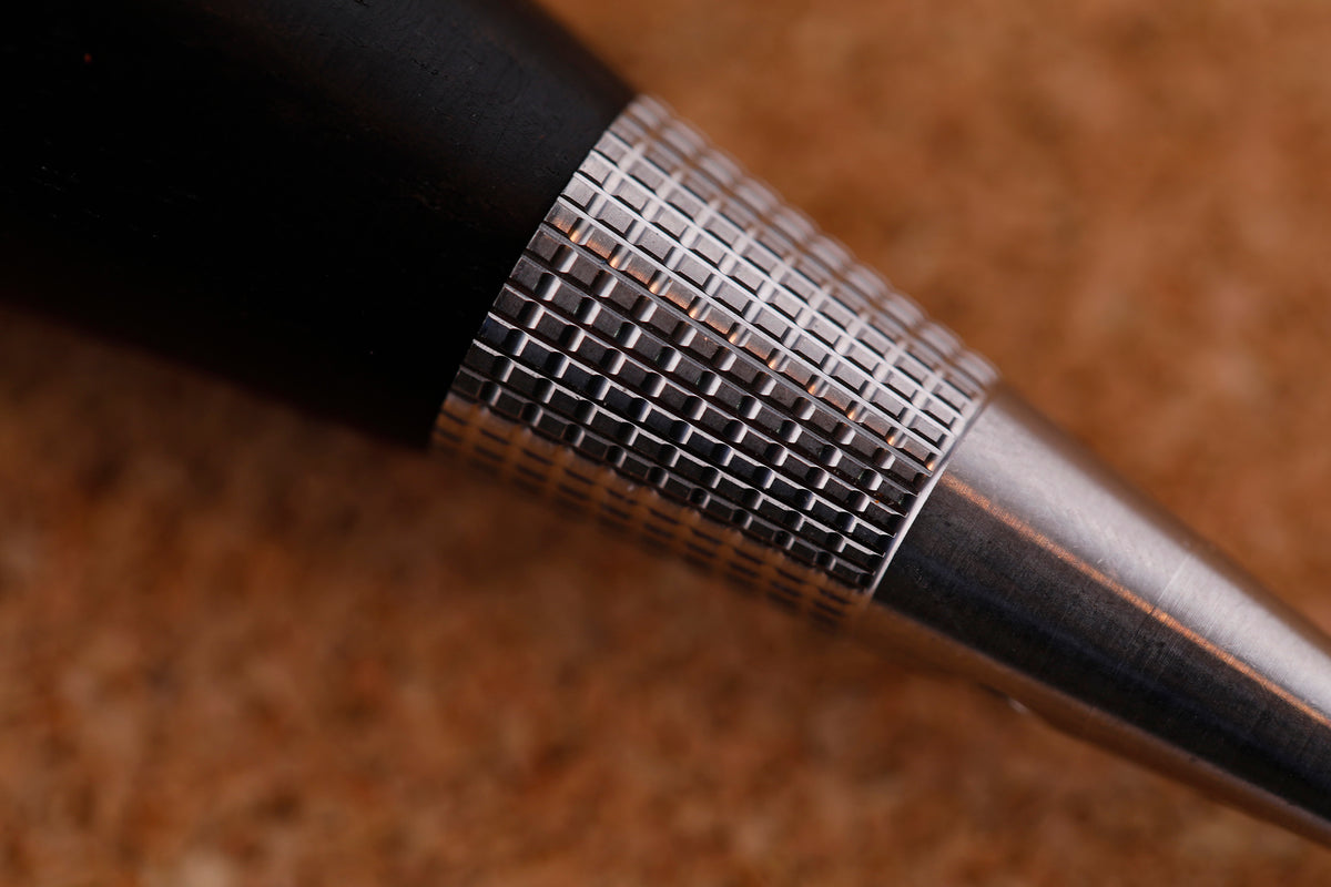 Titanium & Exotic Wood Awl (Square Nose Awl Blade) - Razor Sharp!